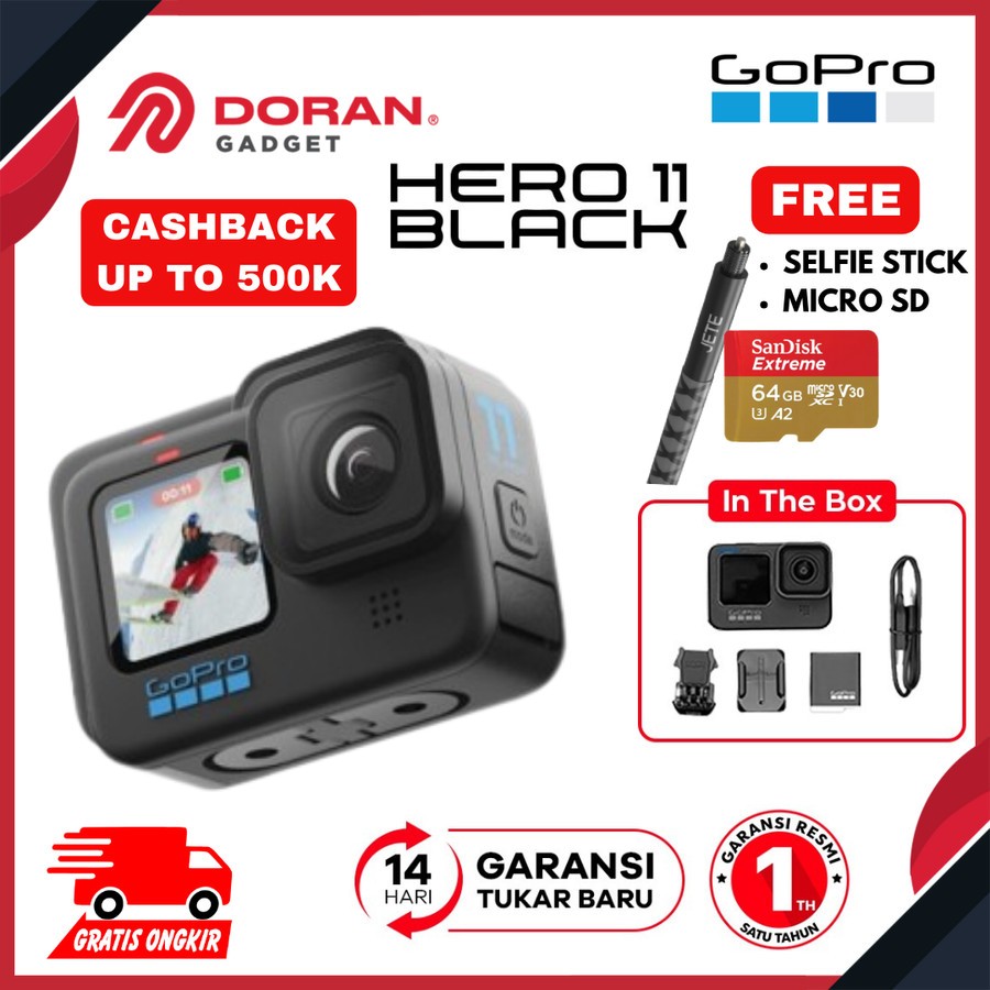 Jual GoPro Hero 11 Black Action Camera - Go Pro Hero 11 Original ...