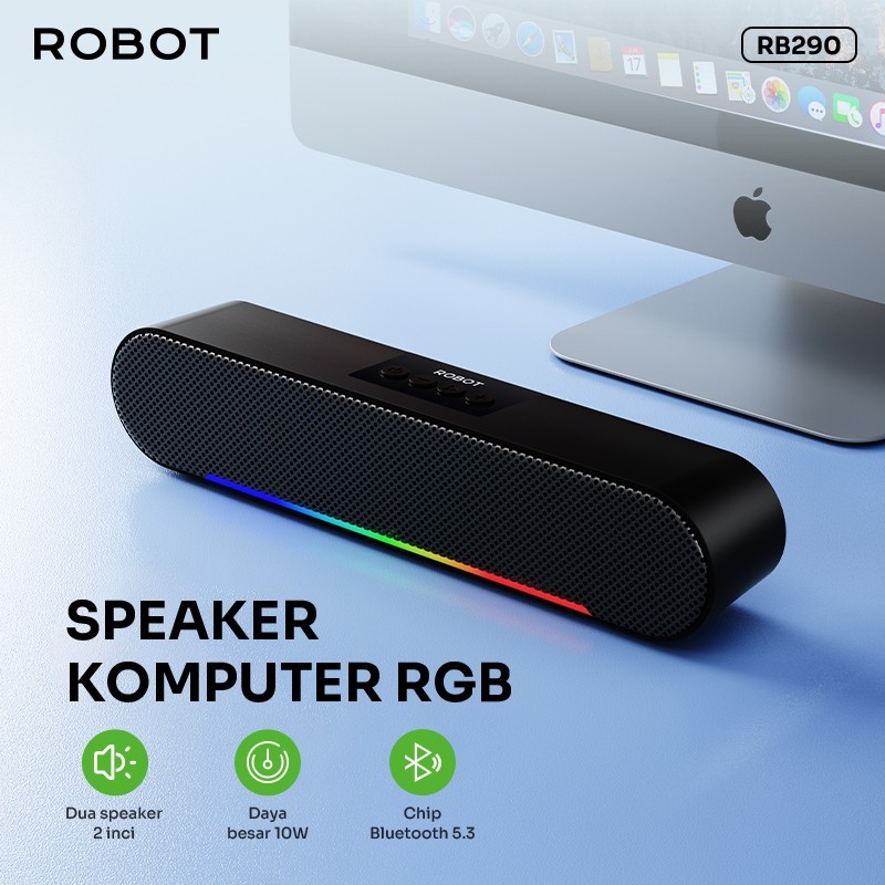 Jual ROBOT Bluetooth Speaker RB290 Speaker Komputer RGB Dua Speaker 10W ...