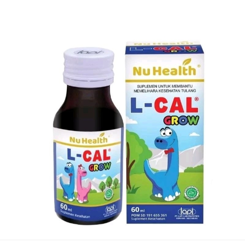 Jual L-CAL Grow Syrup Tumbuh Kembang / Tablet Kesehatan Tulang | Shopee ...
