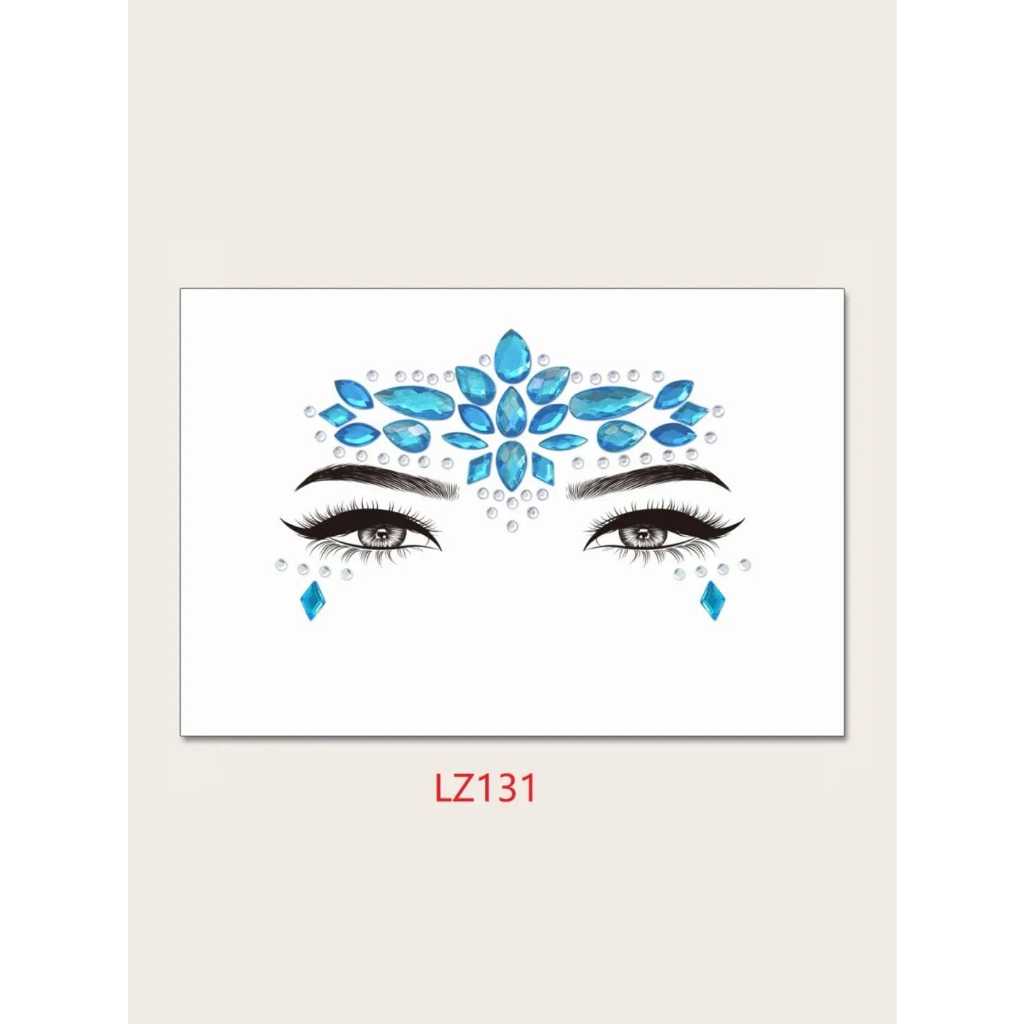 Jual CRYSTAL DIAMOND STIKER WAJAH FACE ART PAINTING/RHINESTONES 3D FACE ...