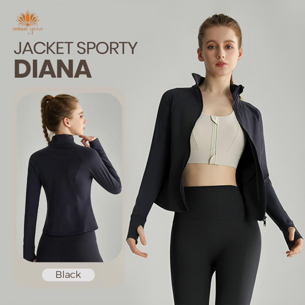 Jual Jacket Sport Fit Body / Jaket Olahraga Wanita Yoga Fitness Gym ...