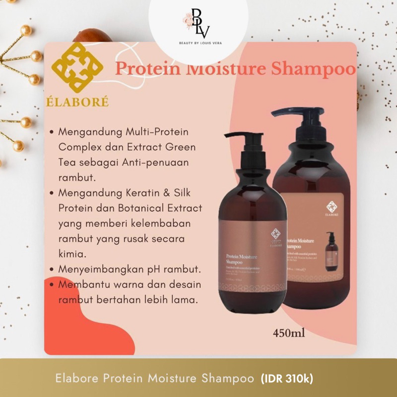 Jual Elabore Protein Moisture Shampoo - Shampoo Rambut Kering/ Rusak ...