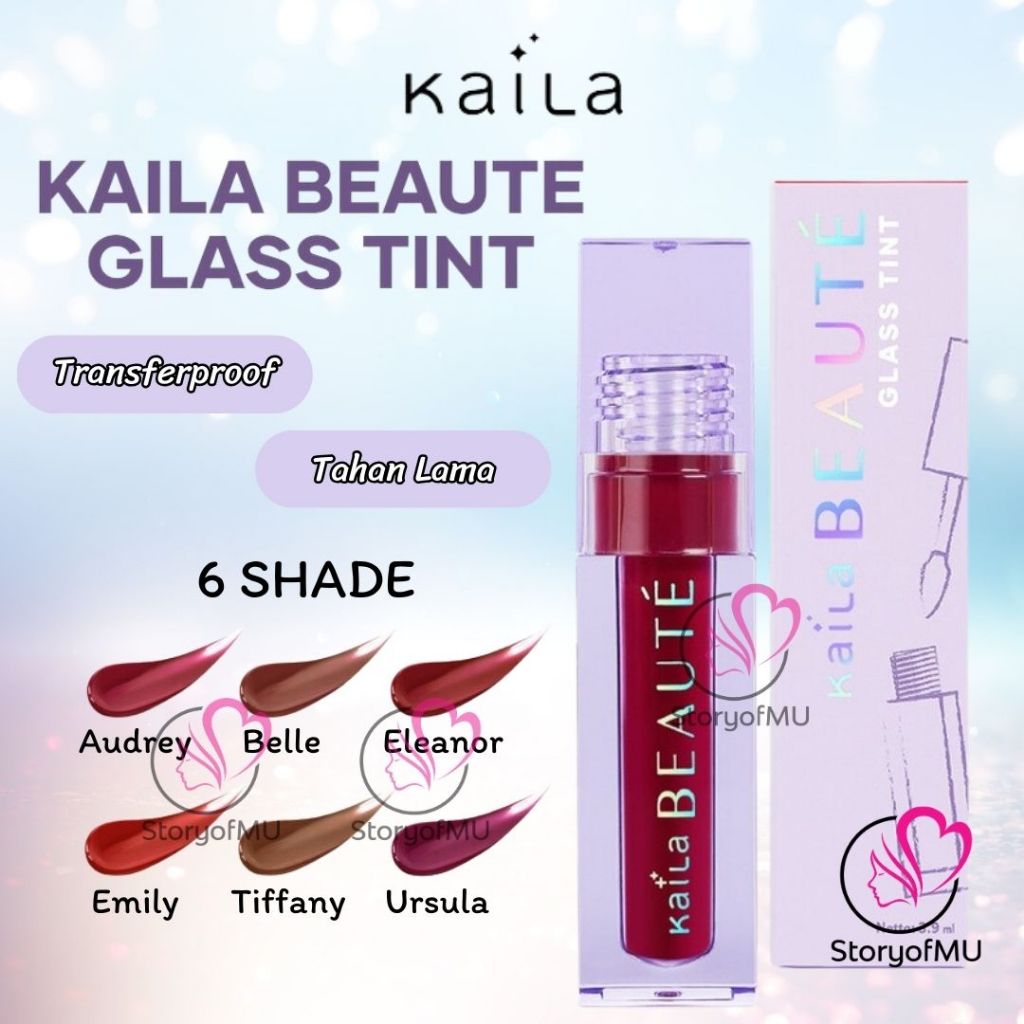 Jual ️ StoryofMU ️ KAILA Beaute Glass Tint 3.9ml - Liptint Lip Tint ...