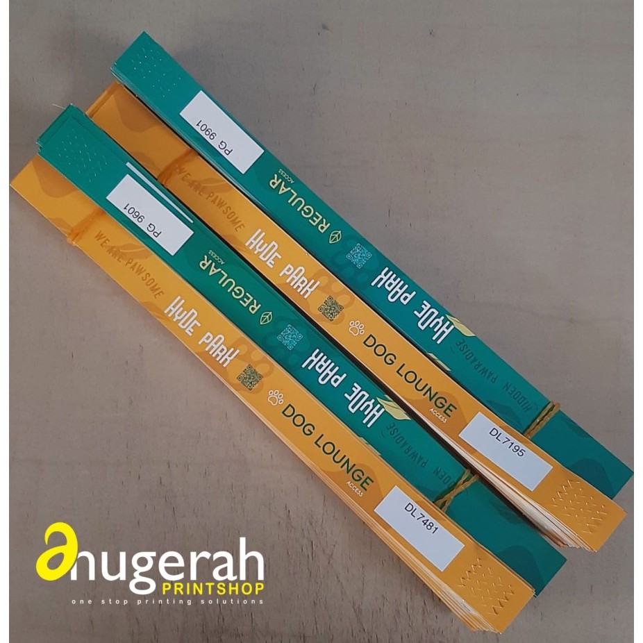 Jual Cetak Gelang Entry Tiket Gelang New Top Security Cut Tahan Air ...