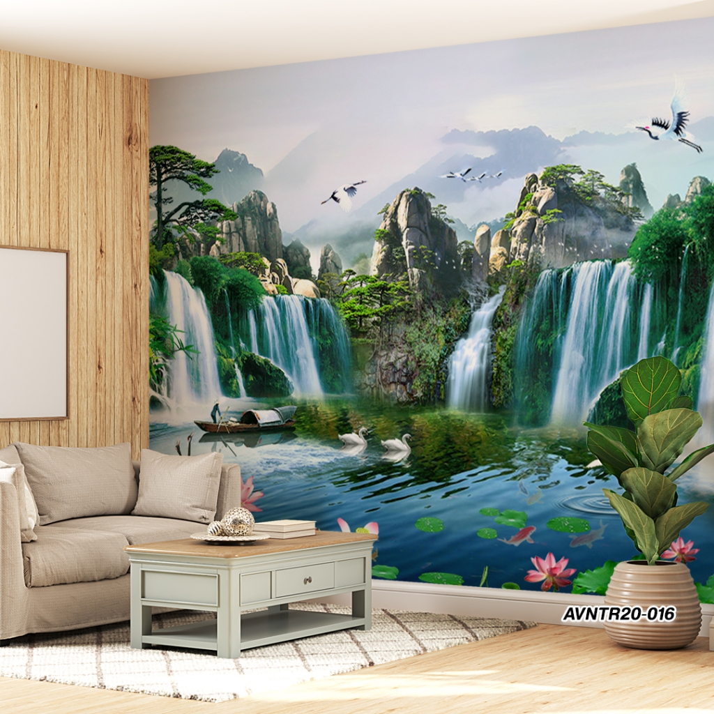 Jual Wall Banner Dinding | Wall Banner Ruang Tamu | Wall Banner Motif ...