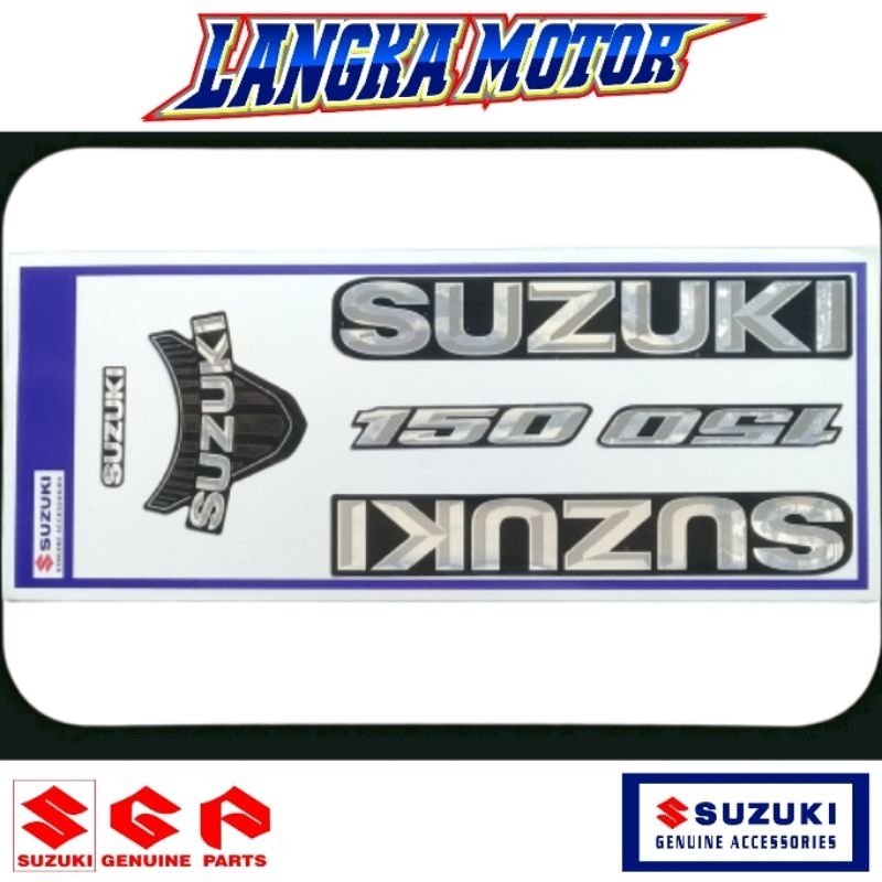 Jual GSX ORI SGA Emblem Logo Stiker bodi Suzuki GSX R 150 Chrome ...
