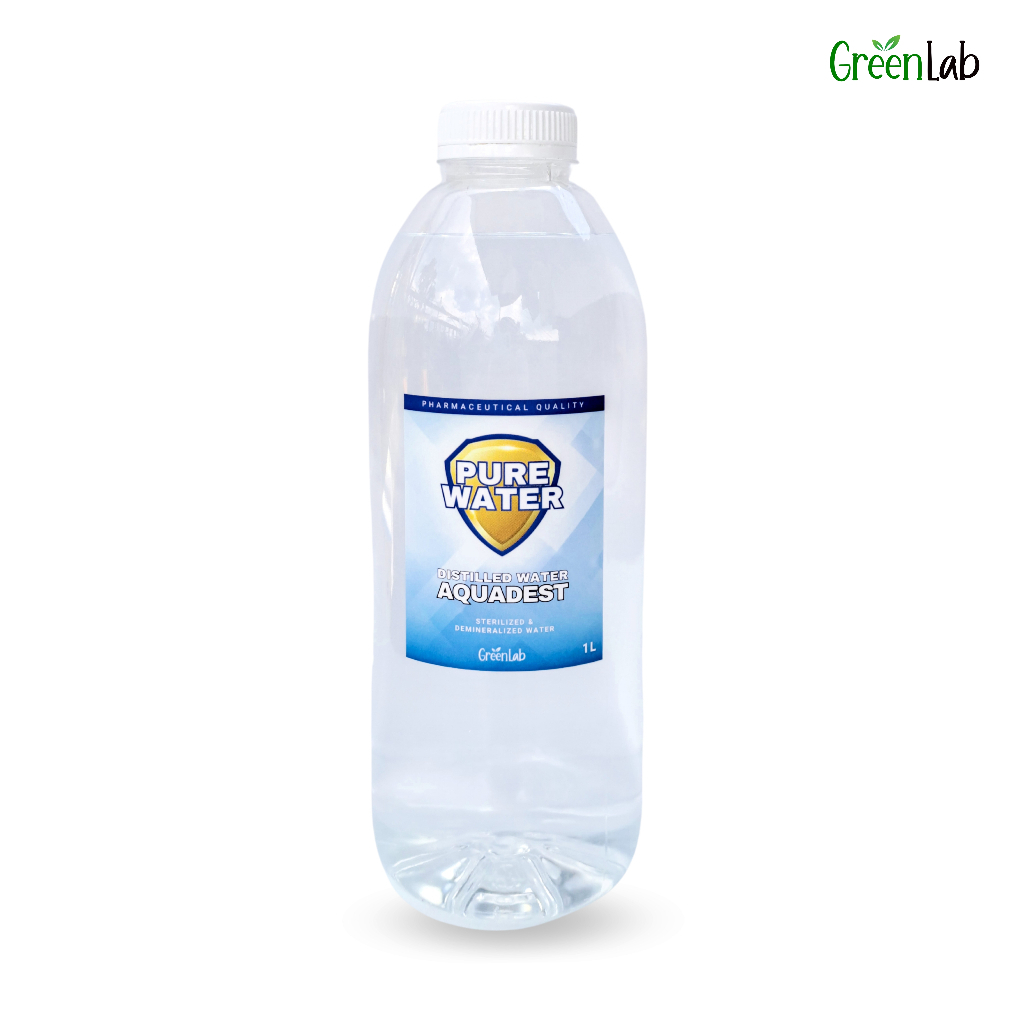 Jual Aquadest Pure Water / Distilled Water 1 Liter / Air Suling 1 Liter ...