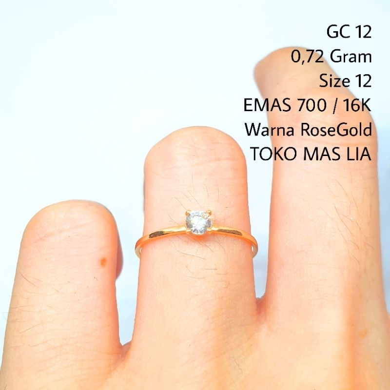 Jual Cincin EMAS ASLI Kadar 700 / 16K ( TOKO MAS LIA GOLD BEKASI ) | Shopee Indonesia