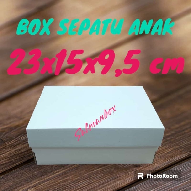 Jual BOX SEPATU ANAK SIZE 23X15X9.5 CM I DUS ANAK I KARDUS SEPATU ANAK ...