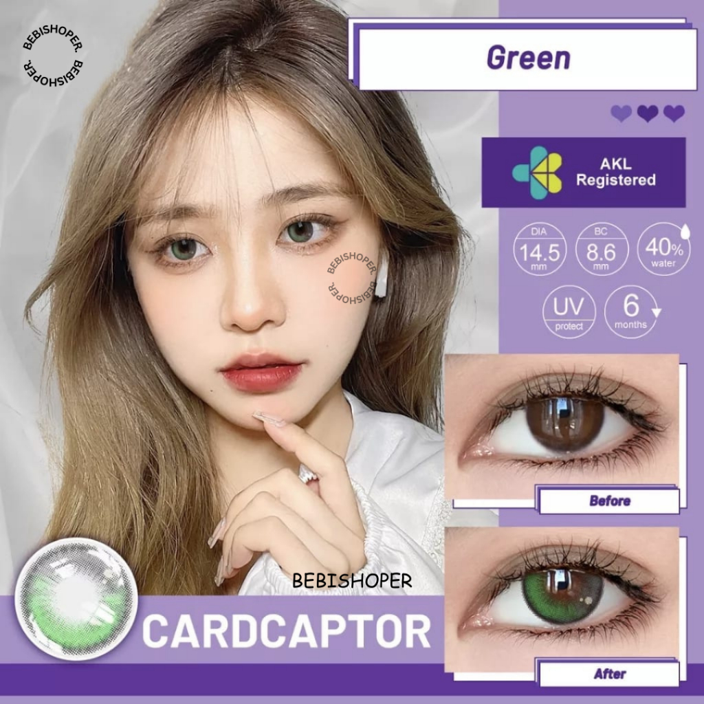 Jual COD Softlens MYSTIC EYES CARDCAPTOR 14.5MM Softlens Minus ...