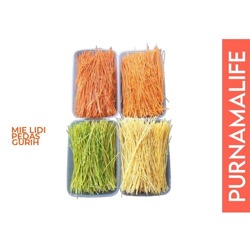 Jual MIE LIDI LUMER MANIS GURIH ANEKA RASA KEMASAN BOX 500 ML I MI LIDI ...