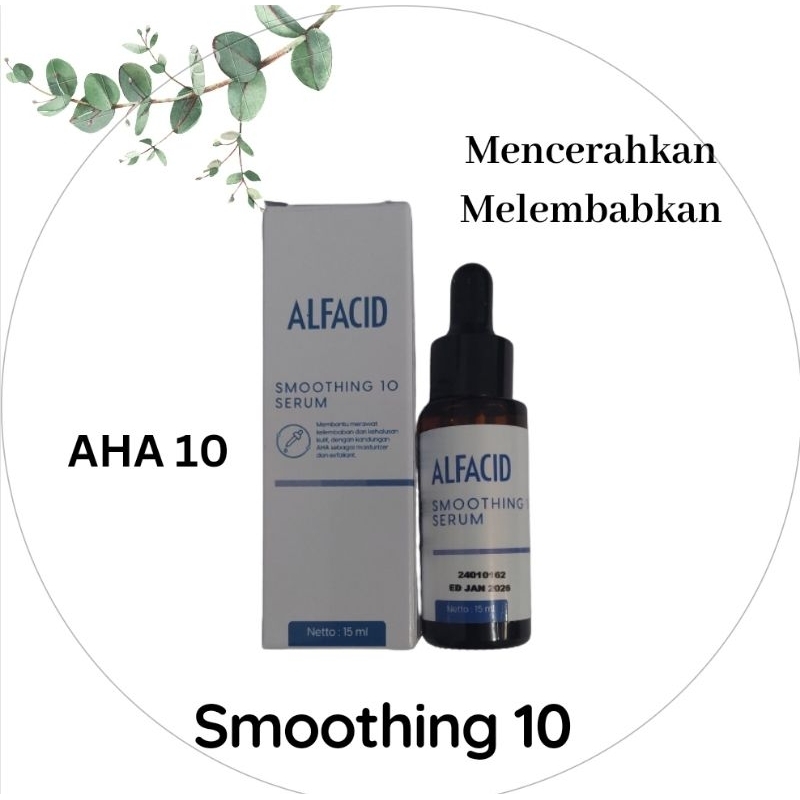 Jual ALFACID SMOOTHING 10 SERUM GLOWING MEMCERAHKAN | Shopee Indonesia