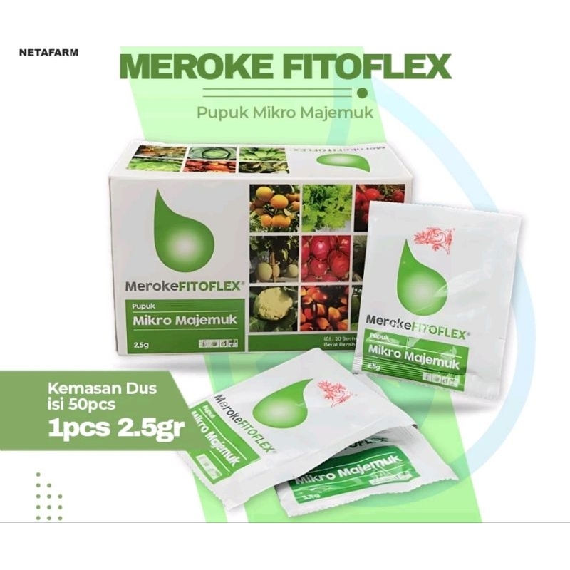 Jual Meroke FITOFLEX Pupuk Mikro Majemuk Kemasan Original 1 dus Isi ...