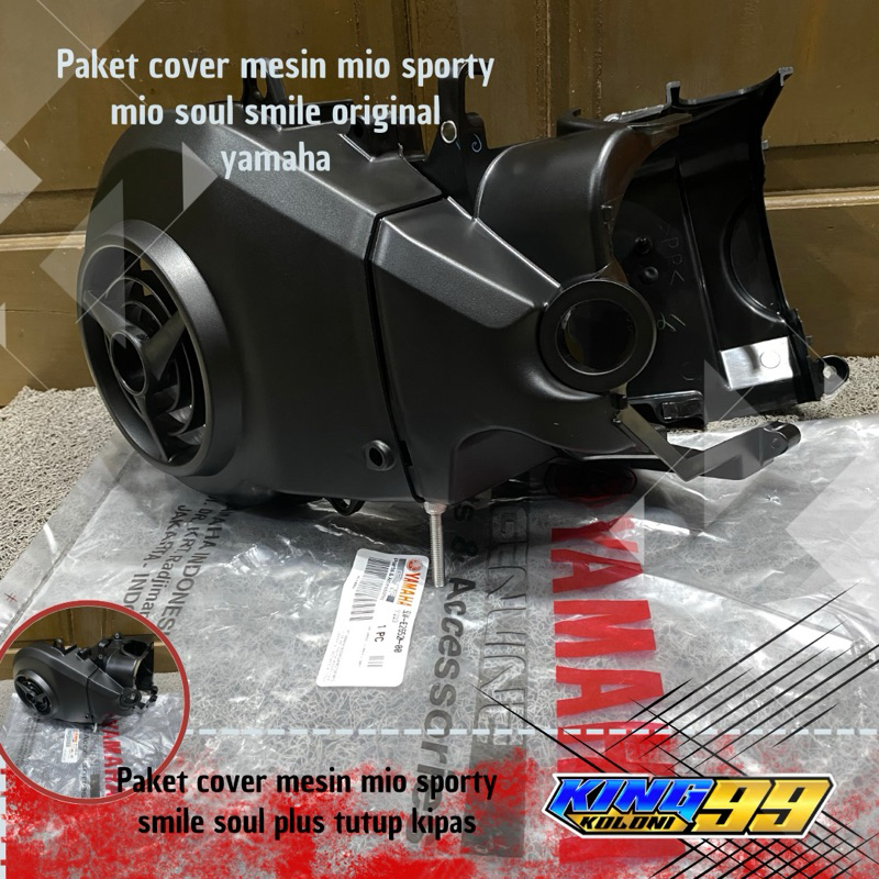 Jual Tutup mesin kanan kiri mio sporty smile plus cover kipas original ...