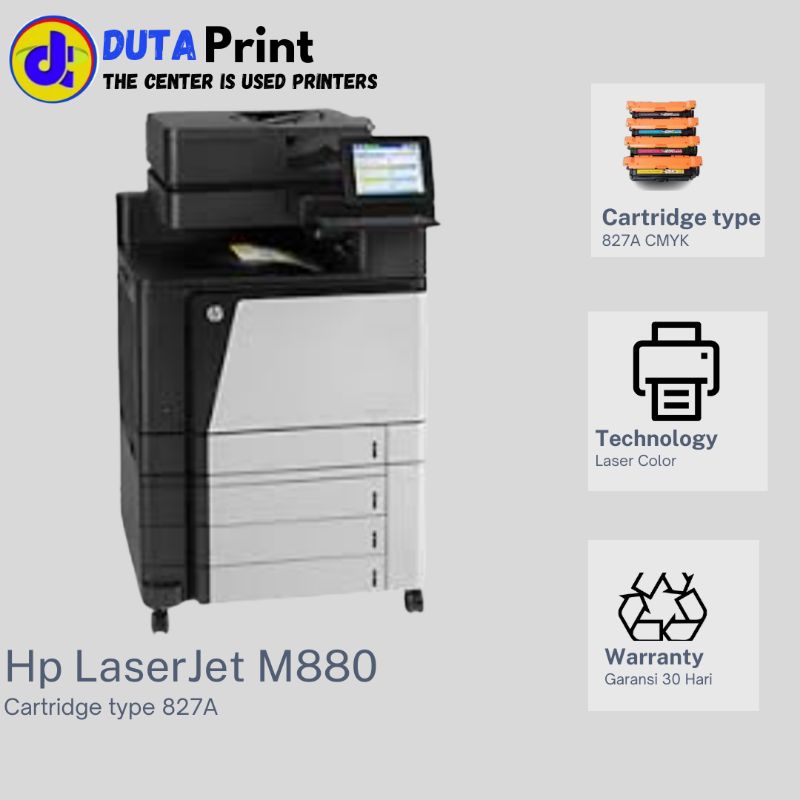 Jual Printer A3 hp LaserJet enterprise m880 multifungsi color | Shopee ...