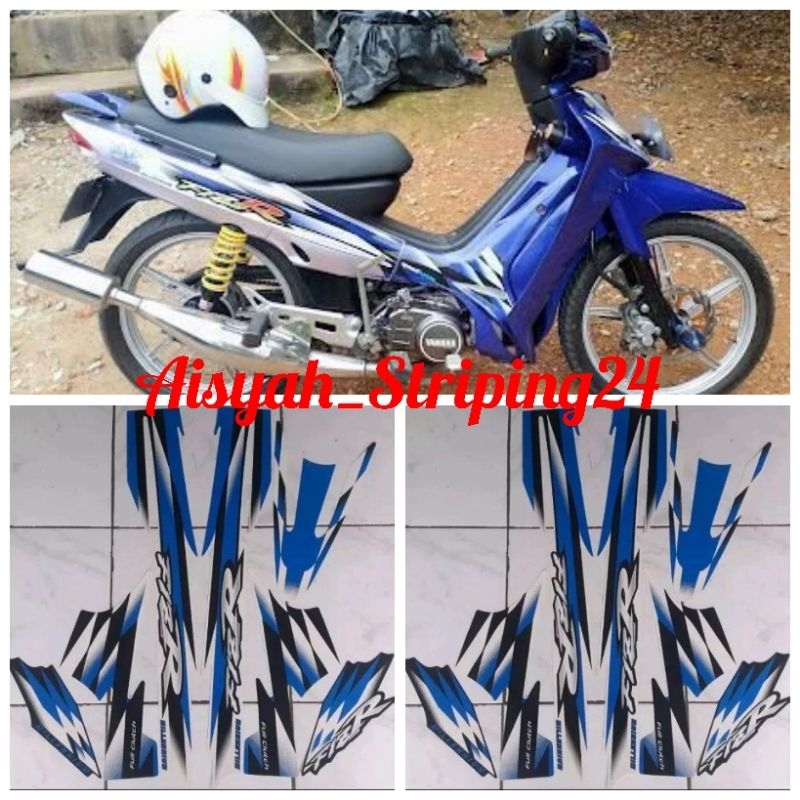 Jual STRIPING STIKER LIS BODY MOTOR F1ZR FIZ R MILENIUM BIRU PUTIH ...