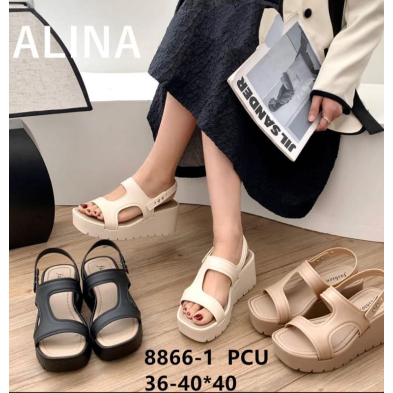 Jual Sepatu Platform Jelly 7Cm Alina 8866 | Shopee Indonesia