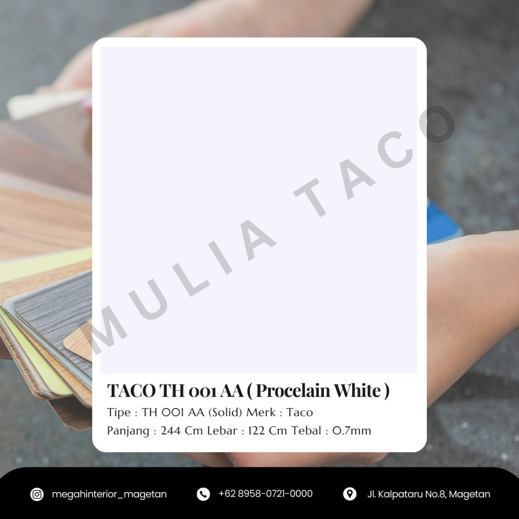 Jual Taco HPL TH 001-AA (Porcelain White) | Shopee Indonesia