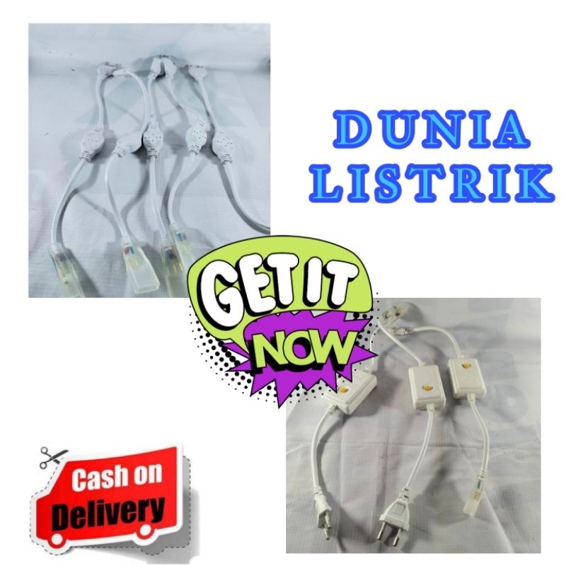 Jual ADAPTOR KHUSUS LAMPU NEON FLEX/ SOCKET ADAPTOR NEON FLEX ...