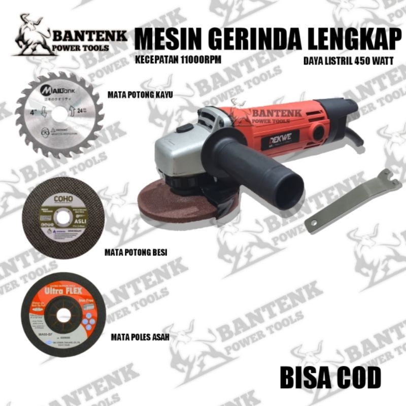 Jual MESIN GERINDA LENGKAP KOPER TIGER K6 + 3 MATA GEERINDA, GERINDA ...