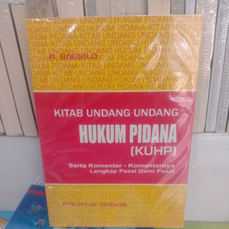 Jual kitab undang-undang hukum pidana KUHP r soesilo | Shopee Indonesia