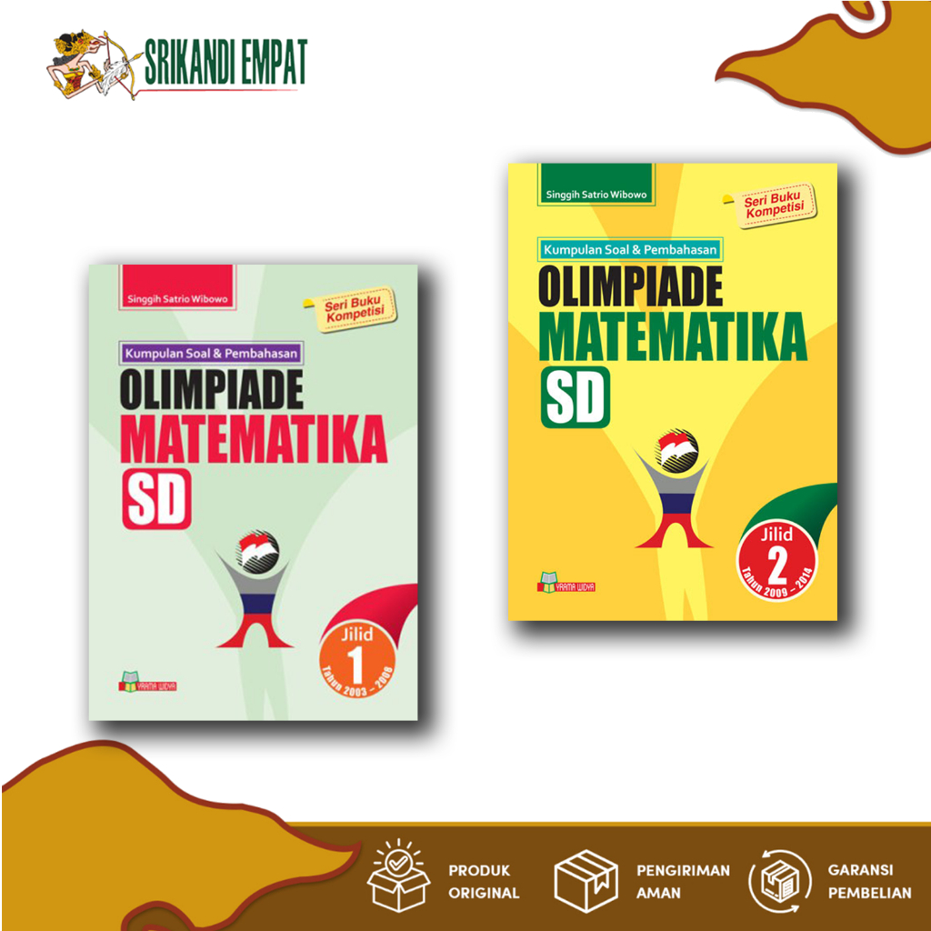 Jual Buku Kumpulan Soal dan Pembahasan Olimpiade Matematika SD Jilid 1 dan Julid 2 | Shopee ...