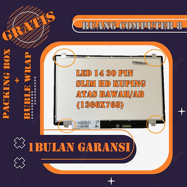 Jual LCD LED LAYAR Dell Inspiron 14 3000 14 3451 14 5458 14 30 PIN ...