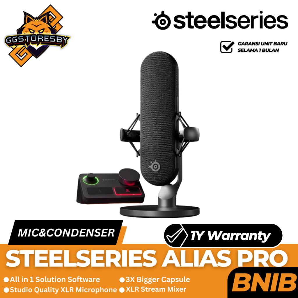 Jual STEELSERIES ALIAS PRO STREAMING MIXER & XLR Microphone | Shopee ...