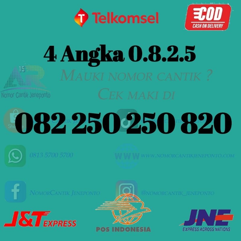 Jual Kartu Perdana Nomor Cantik Telkomsel Simpati loop 4 Varian Angka ...