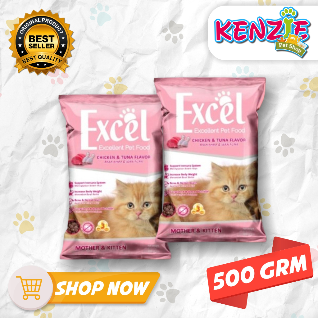 Jual EXCEL KITTEN 500 GRAM makanan anak kucing | Shopee Indonesia