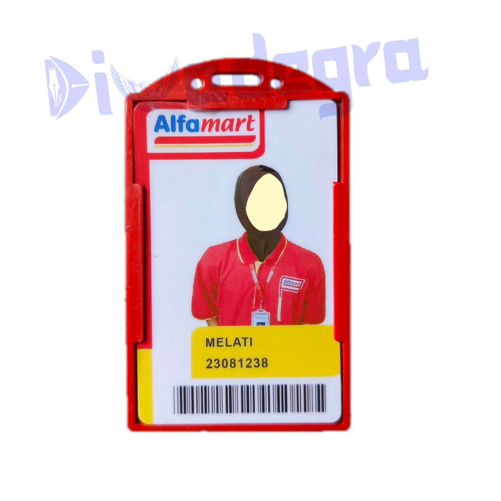 Jual Cetak Kartu Id Card Pengenal Pekerja Pegawai Alfamart Indomaret ...