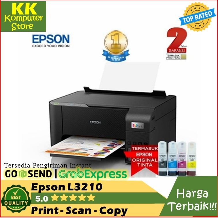 Jual Printer Epson L3210 L 3210 Print Scan Copy Original Ink All In One | Shopee Indonesia