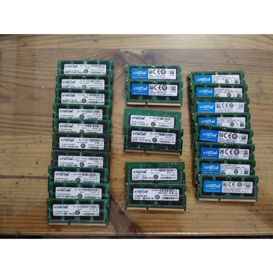 Jual Sodimm MEMORY LAPTOP 4GB DDR3 CORSAIR PATRIOT RipJaws Crucial ...