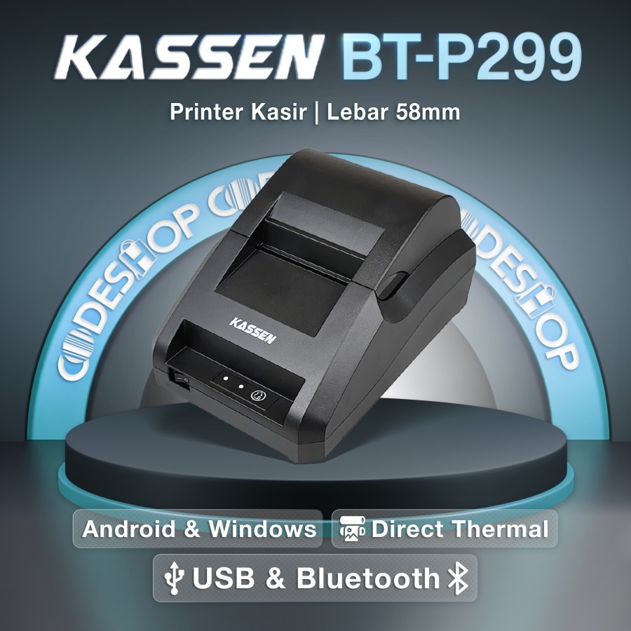 Jual Printer Bluetooth Kassen BT-P299 Cetak Struk Kasir Thermal 58 mm ...