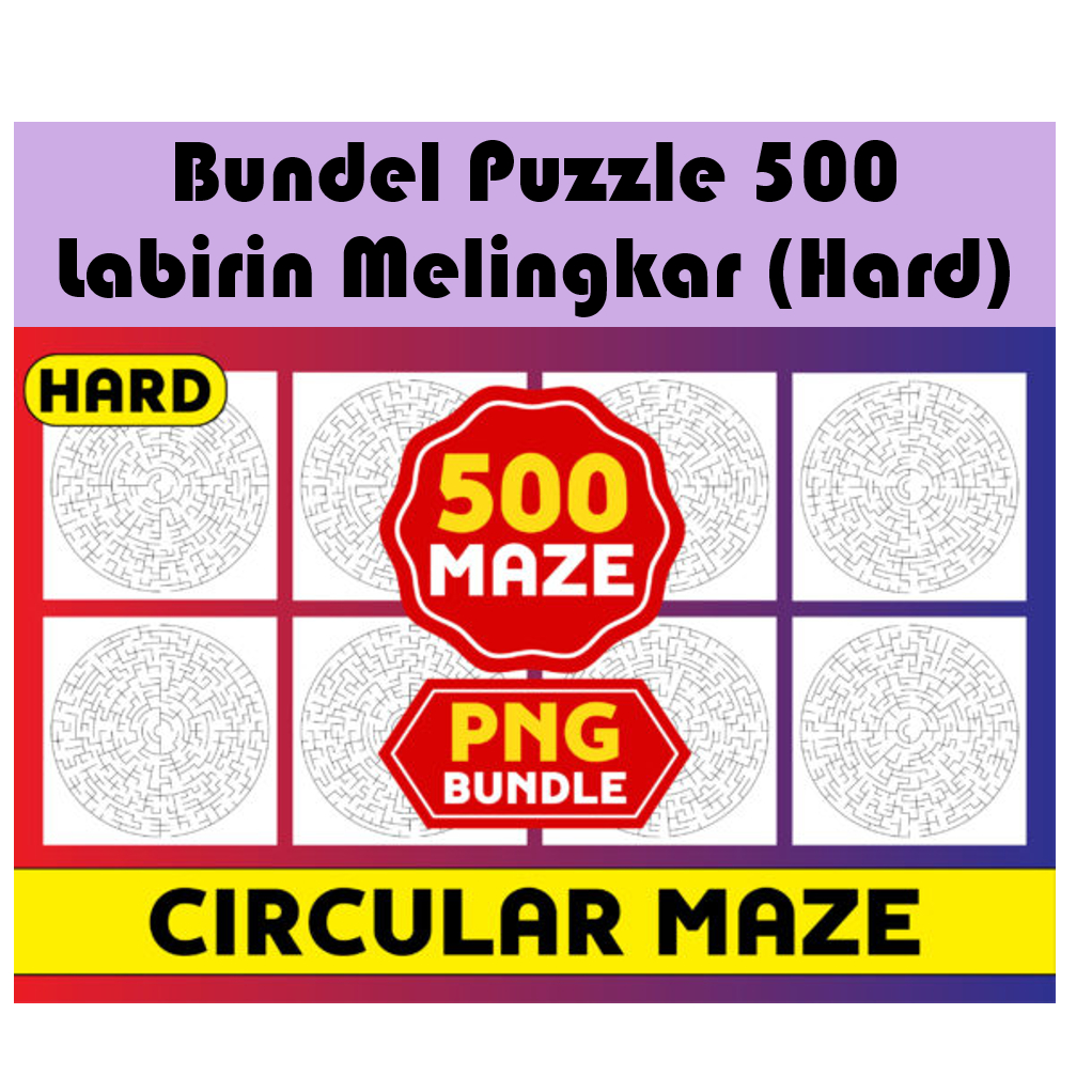 Jual Bundel Puzzle 500 Labirin Melingkar (Hard) | Shopee Indonesia