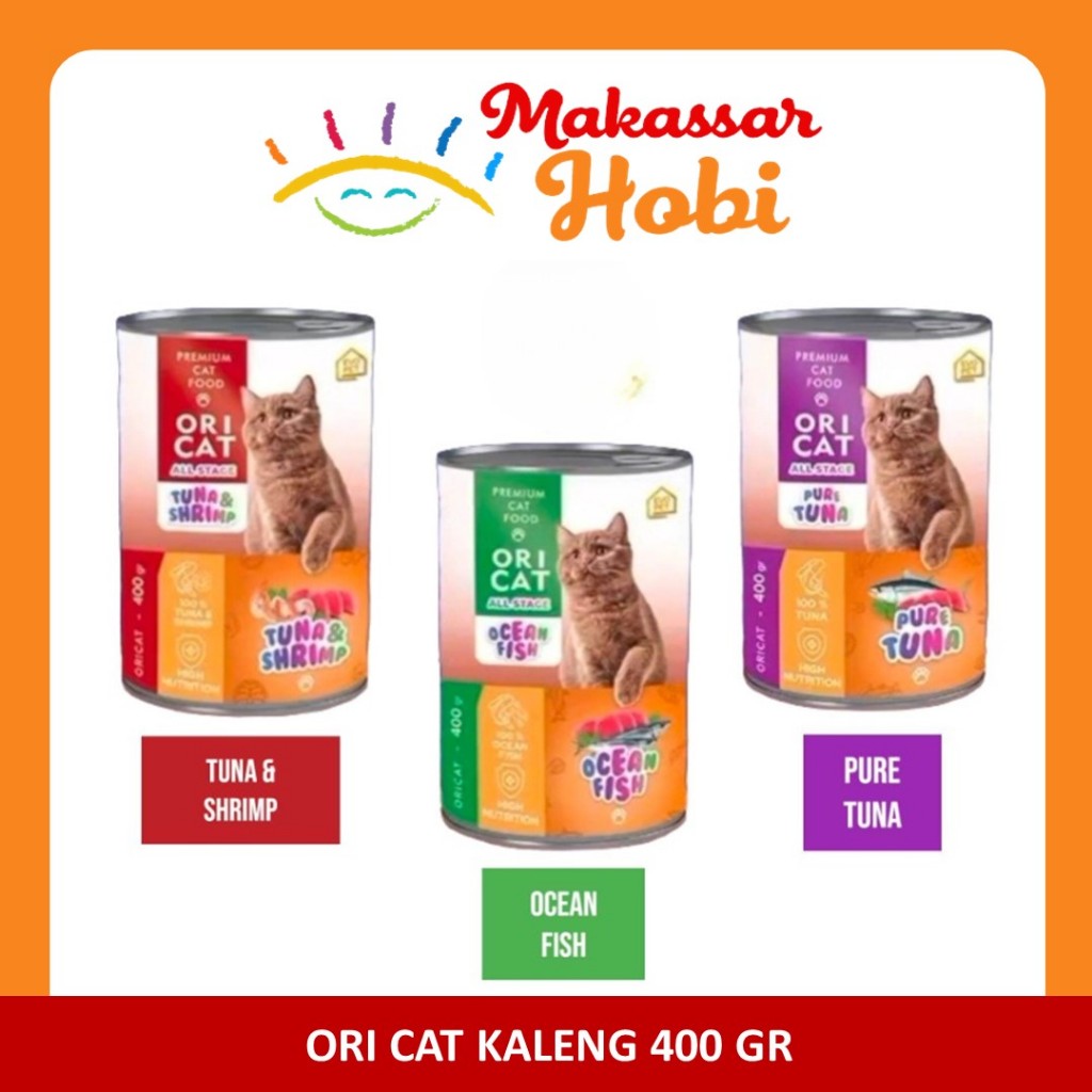 Jual Ori Cat Kaleng 400gr Makanan Basah Kucing Oricat Adult Kitten Wet ...