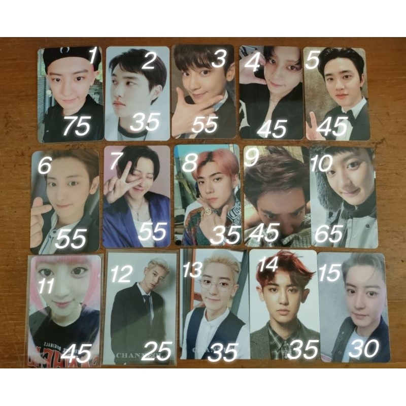 Jual photocard PC Chanyeol Exo official | Shopee Indonesia