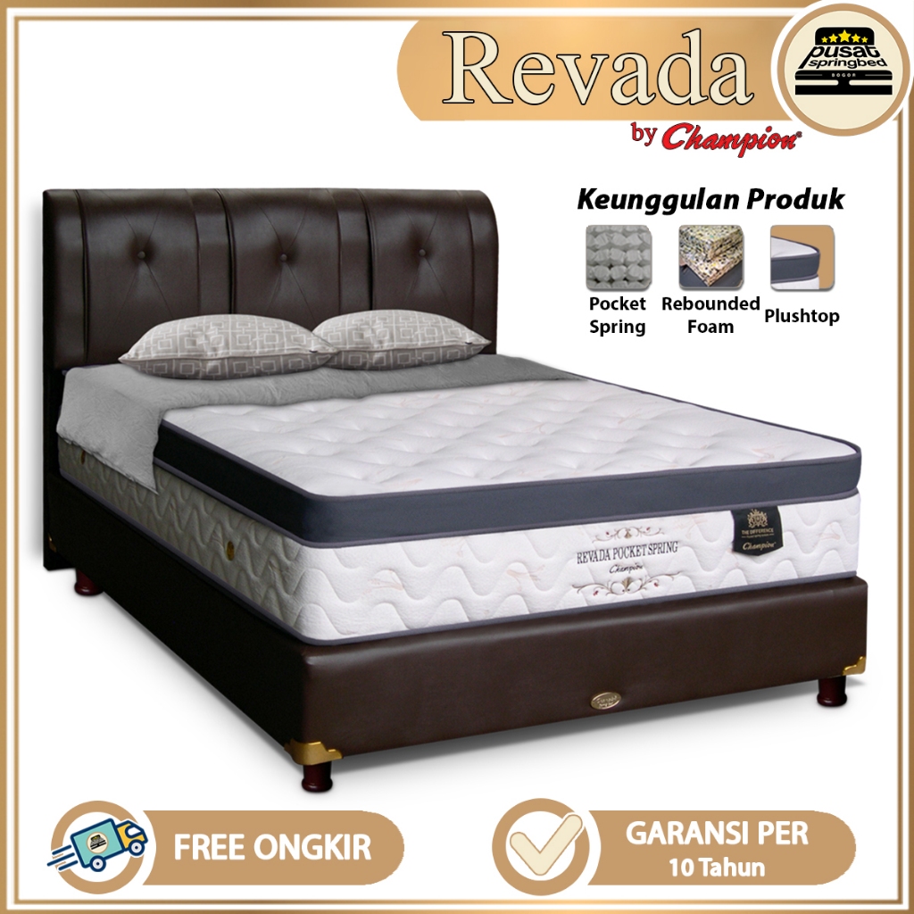 Jual [JABODETABEK] - Springbed Kasur Pocket Spring Plushtop - Champion ...