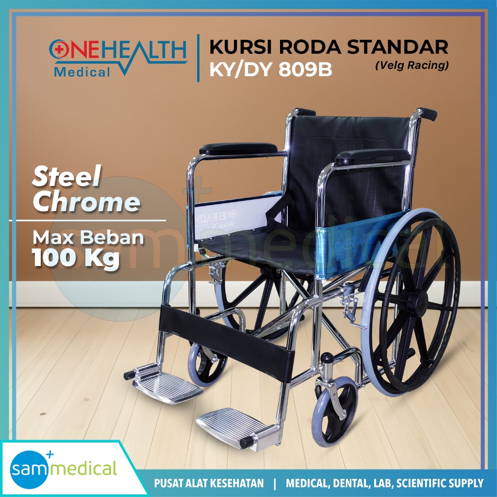 Jual One Health Kursi Roda Standard Chrome Velg Racing KY/DY 809B ...