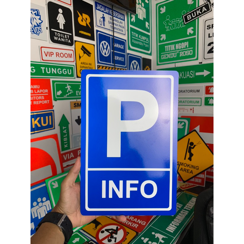Jual SIGN RAMBU PETUNJUK P INFO 20 x 30cm | Shopee Indonesia