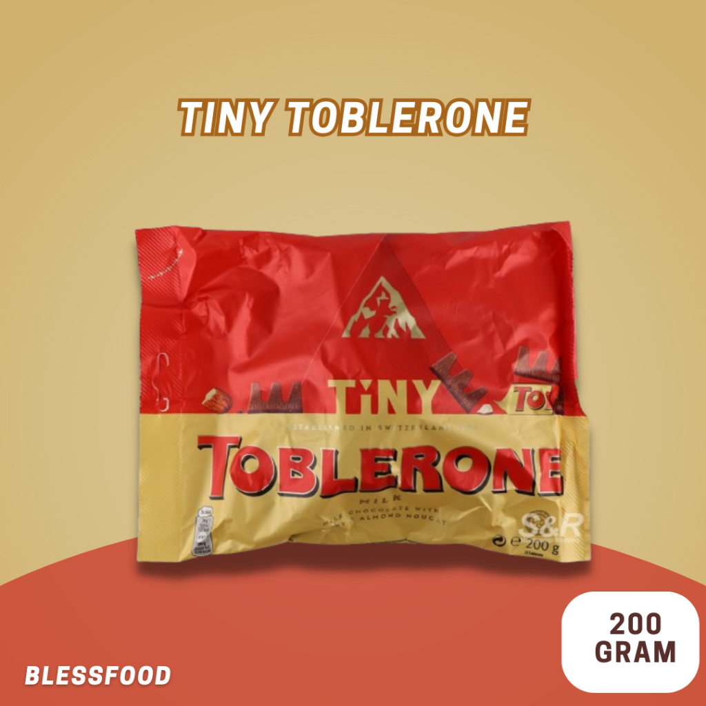 Jual Coklat Mini Toblerone Tiny Nougat and Honey Chocolate Isi 25 ...