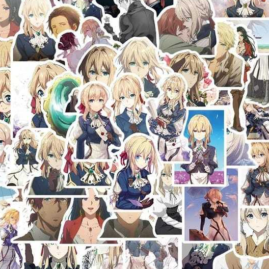 Jual (30 PCS) Sticker Anime/ Sticker Violet Evergarden Glossy/ Violet ...