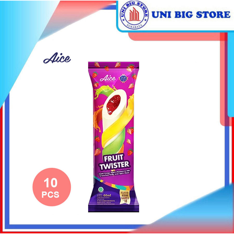 Jual AICE Ice Cream Fruit Twister Stick 60 ml x 10 pcs Es Krim Buah ...