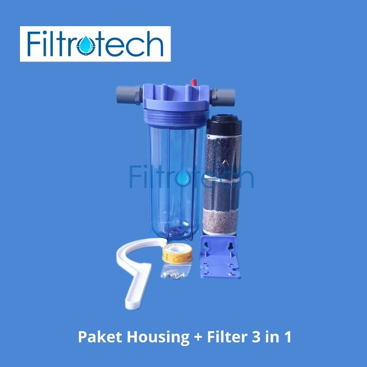 Jual Paket Housing Filter + Filter Air PAM 3in1 10 inch 1 Tahap ...