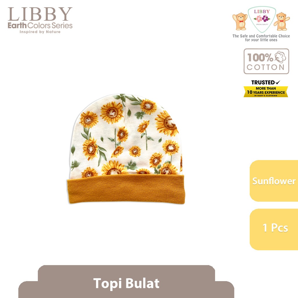 Jual LIBBY Earth Topi Bulat Motif Rocco Girl (1 pcs) | Shopee Indonesia