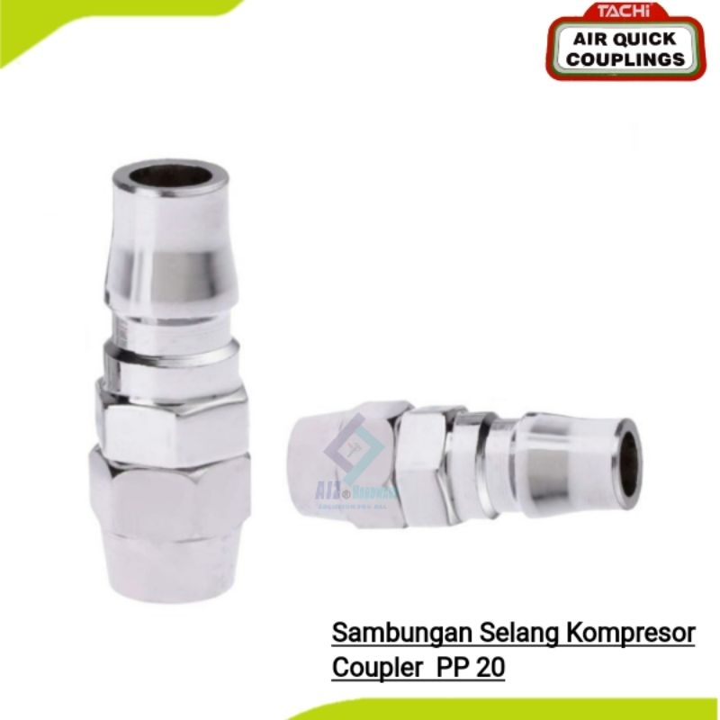 Jual TACHI PP20 PP 20 PP-20 Quick Coupler Coupling Kopler Kompresor sambungan selang kompresor ...