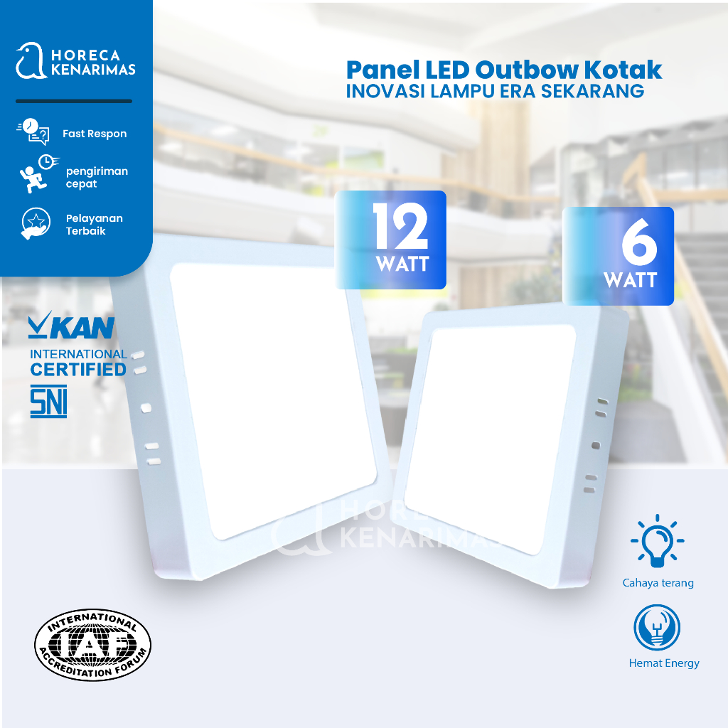 Jual Lampu Downlight LED Panel Lampu Panel LED Outbow Kotak | Shopee ...