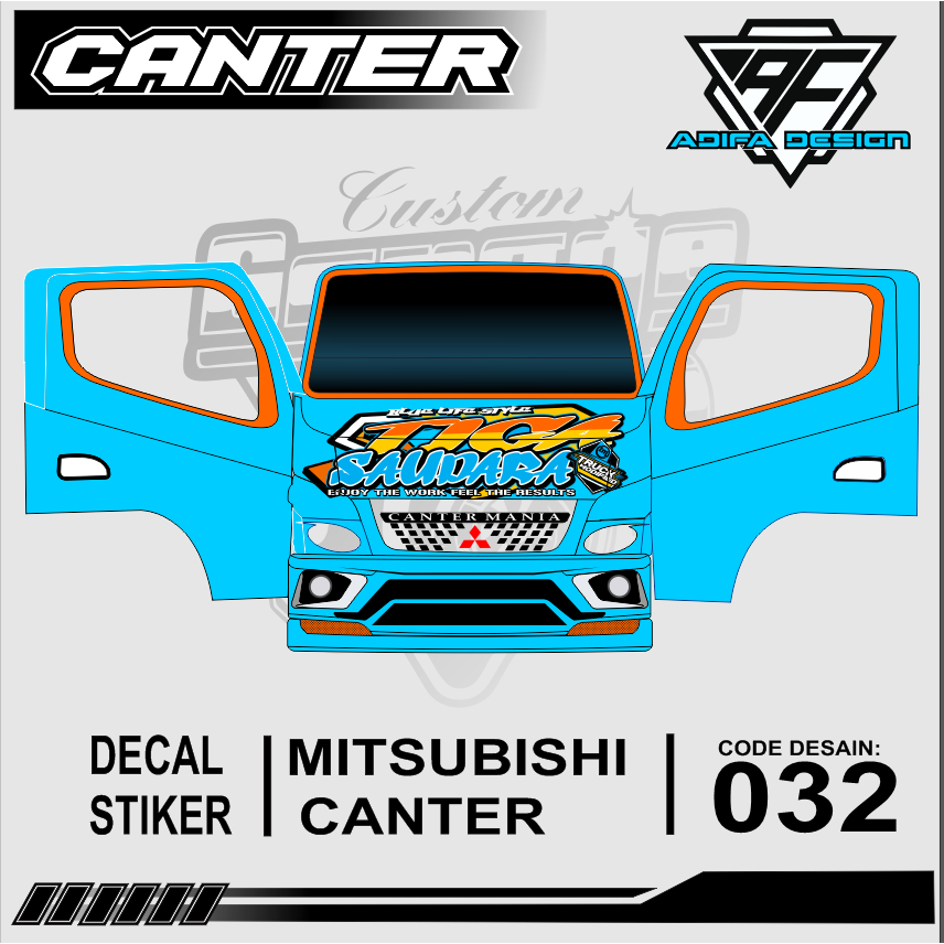 Jual Stiker Decal Kabin Depan mitsubishi canter | Shopee Indonesia