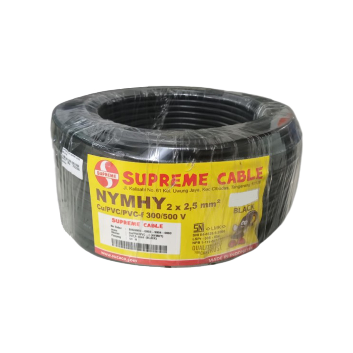 Jual Kabel Listrik Serabut Nyyhy Nymhy 2x2.5 2x2,5 ISI 2 2.5 MM Supreme SISIR Flexible Tembaga ...