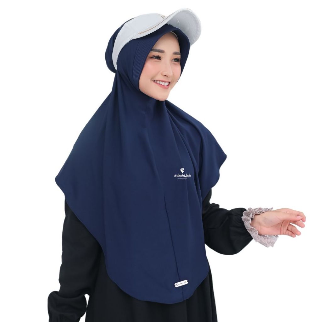 Jual SUKAHIJAB - Inara Bergo Instan Oval Sport Bahan Jersey Premium ...